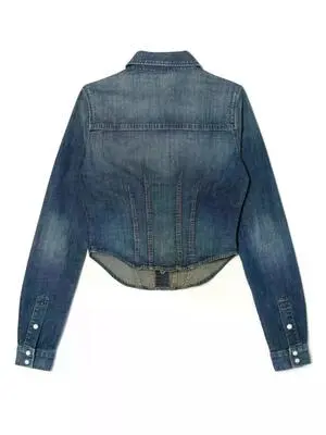 RE/DONE X Pamela Anderson Denim Corset Shirt