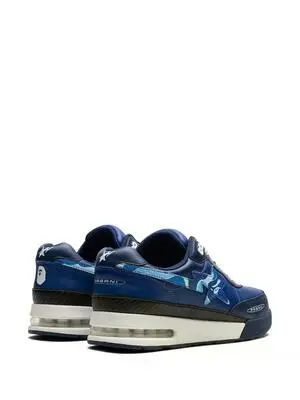 A BATHING APE X Pagani Roadsta Navy Abc Camo Sneakers