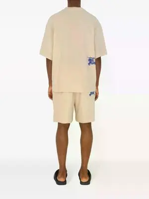 Burberry Logo-jacquard Towelling-finish T-shirt