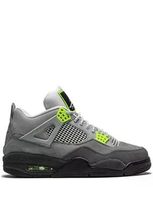 JORDAN Jordan Air 4 Retro SE Neon Sneakers Grey