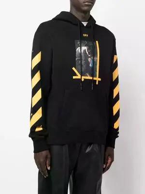 Off-White Caravaggio Print Cotton Hoodie