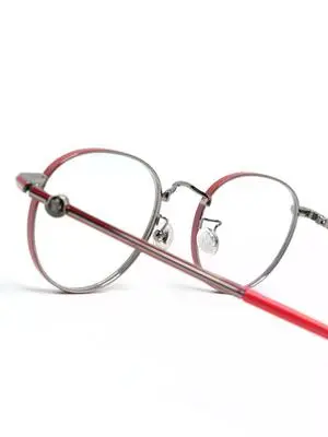 Moncler Round-frame Glasses - Red