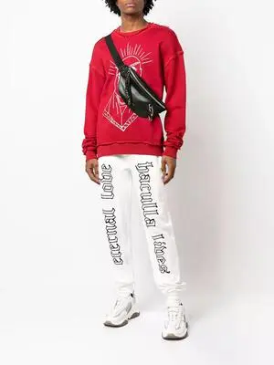 HACULLA. Logo-print Jumper - Red
