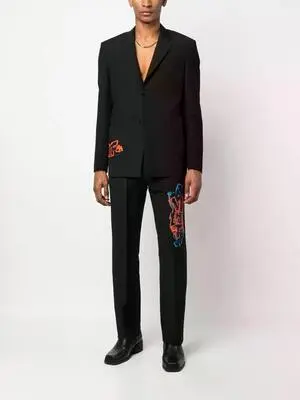 Off-White Graf Coupe' Strap Rel Single-breasted Blazer