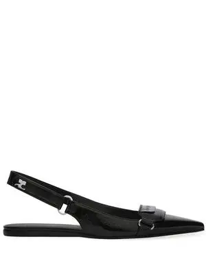 COURREGES Racer Slingback Pumps - Black