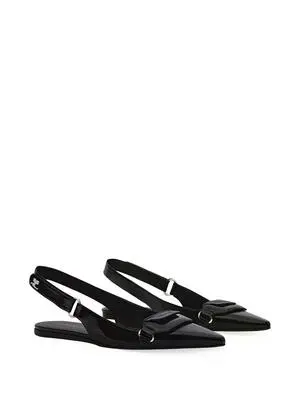 COURREGES Racer Slingback Pumps - Black
