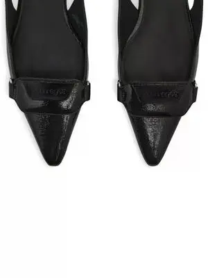COURREGES Racer Slingback Pumps - Black