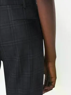 Burberry Check Wool Tailored Trousers