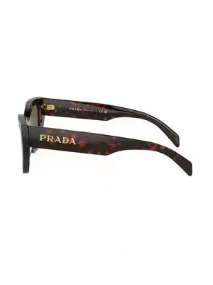 Prada Tortoiseshell-effect Cat-eye Sunglasses - Brown