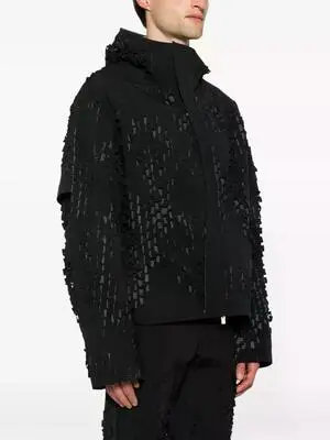 HELIOT EMIL Lasercut Pattern Hooded Jacket