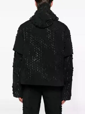 HELIOT EMIL Lasercut Pattern Hooded Jacket