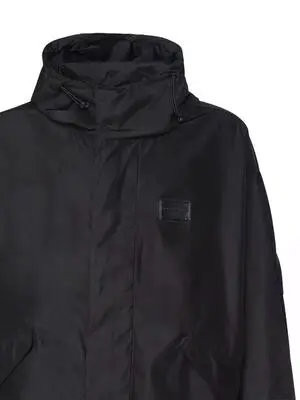 Dolce & Gabbana Logo Plaque Technical Fabric Parka