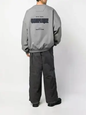 JUUN.J Logo-embroidered Cotton Sweatshirt