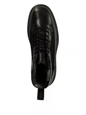 Gant Leather And Textile Combat Boots
