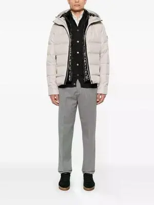 Fedeli Cashmere Cardigan With Stand-up Collar