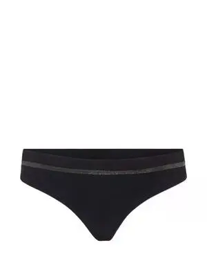 Brunello Cucinelli Monili Embellished Bikini Briefs - Black
