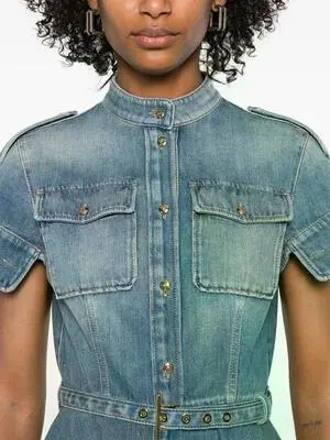 Alexander McQueen Denim Mini Dress
