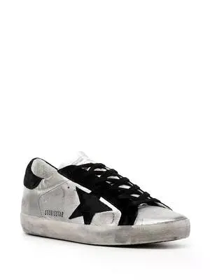 GOLDEN GOOSE Super-star Trainers In Leather With Contrasting Inserts