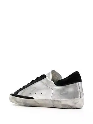 GOLDEN GOOSE Super-star Trainers In Leather With Contrasting Inserts