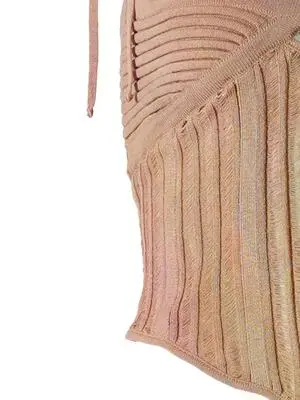 ANDREĀDAMO Sweetheart Neck Cut-out Tank Top