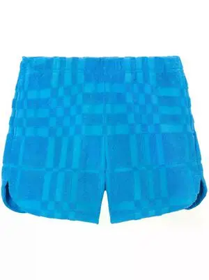 Burberry Check Pattern Cotton Shorts