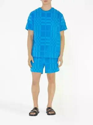 Burberry Check Pattern Cotton Shorts