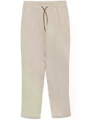 Sease Elasticated Drawstring Trousers - Neutrals