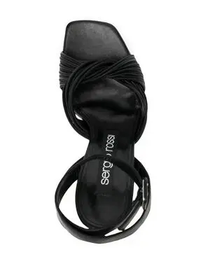 SERGIO ROSSI Akida 130mm Block Heel Sandals