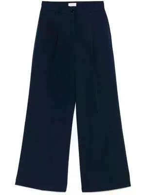 Liu Jo Pleated Wide-leg Trousers - Blue