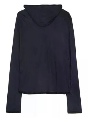 RANRA Fine-knit Hoodie - Blue