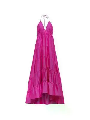 Azeeza Tiered Maxi Dress - Pink