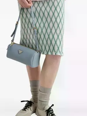 Prada Leather Shoulder Bag - Blue