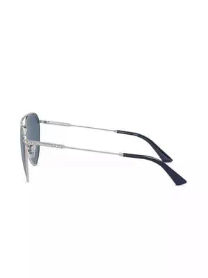 JIMMY CHOO Pilot Frame Sunglasses With Rhinestone Embellishment