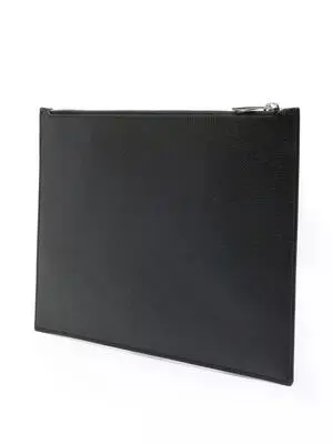 Alexander McQueen Logo Print Leather Clutch Bag