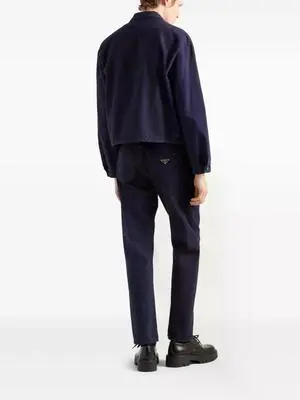 Prada Logo Straight Leg Jeans
