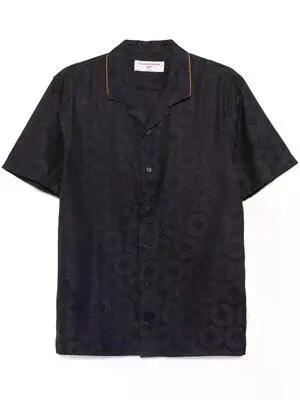 Orlebar Brown Hibbert 007 Monogram Shirt - Black