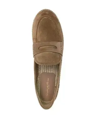 GIANVITO ROSSI Round-toe Suede Espadrilles - Brown