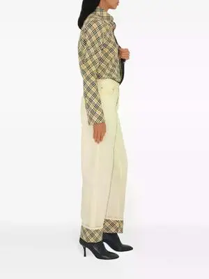 Burberry Checked Straight-leg Jeans