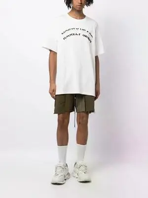 MOSTLY HEARD RARELY SEEN Logo-embossed Crew-neck T-shirt