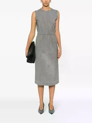 Fabiana Filippi Contrast Stitching Midi Dress