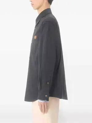 Valentino Garavani Nylon Shirt Jacket With Patch Vlogo