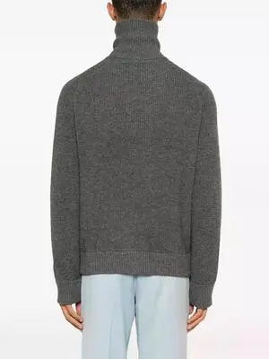 J. Lindeberg Half Zip Wool Blend Sweater