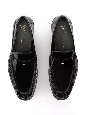 GIUSEPPE ZANOTTI Patent Slip-on Loafers