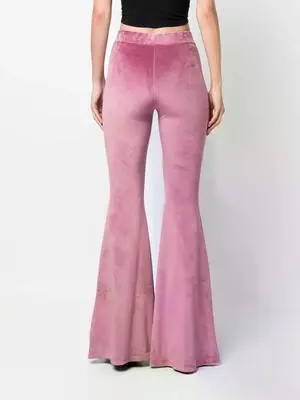 Gcds Velvet Flared Trousers