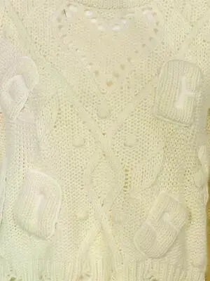 Gcds Embroidered Distressed Jumper