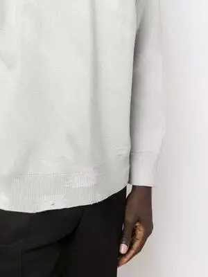 BARRIE Cashmere-cotton Blend Crew Neck Sweatshirt