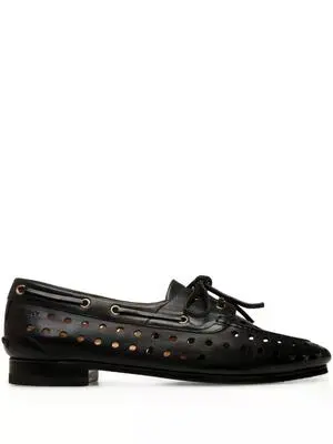 Bally Leather Perforated Loafers