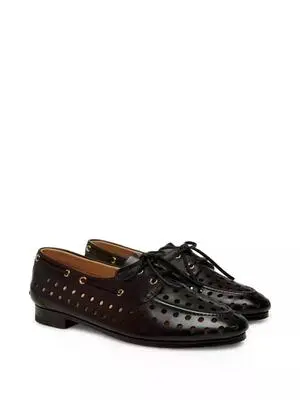 Bally Leather Perforated Loafers