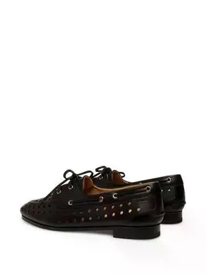 Bally Leather Perforated Loafers