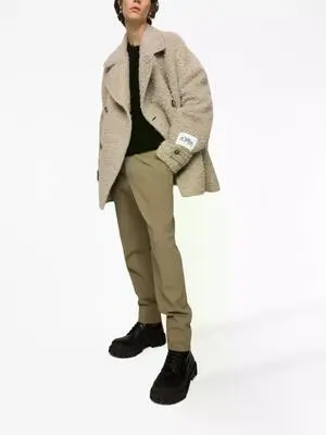 Dolce & Gabbana Double-breasted Brushed Peacoat